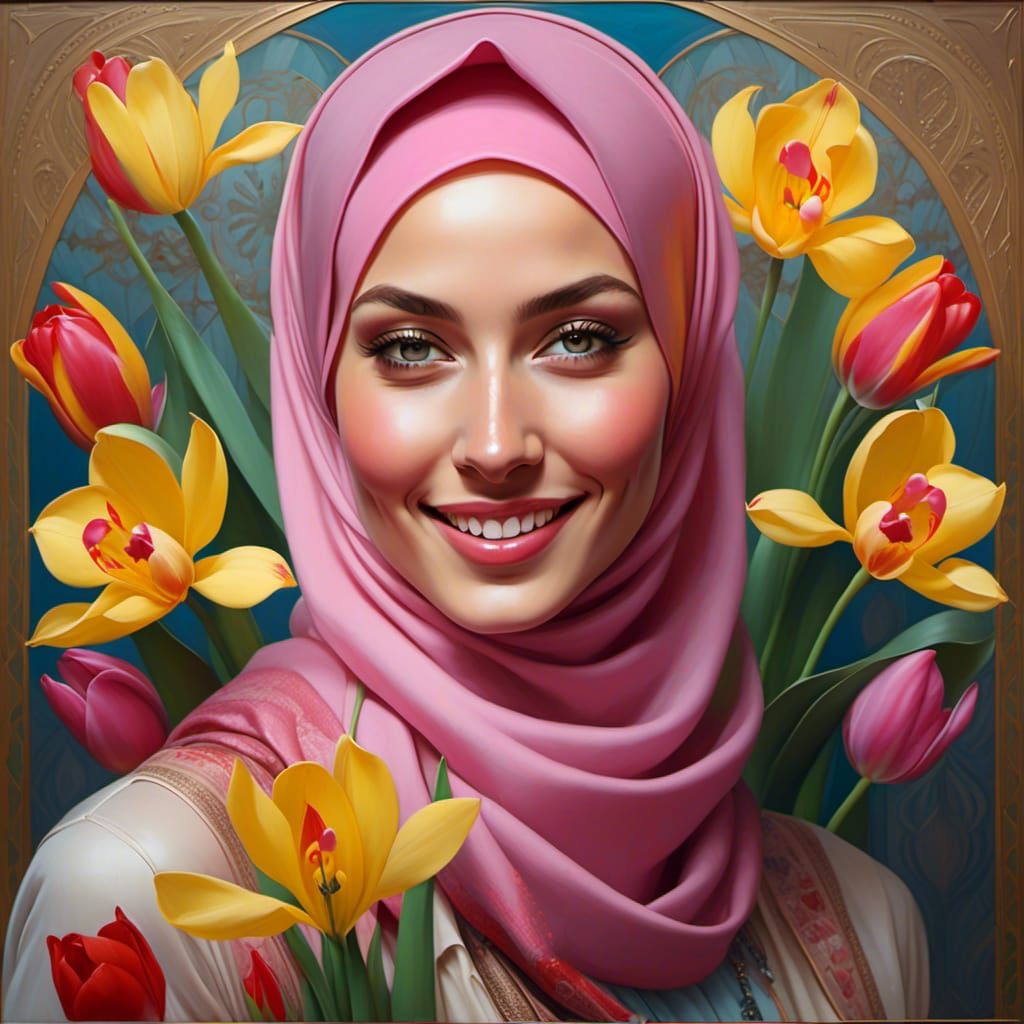 Tulip Lover 🌷🌸🌿💚 - AI Generated Artwork - NightCafe Creator