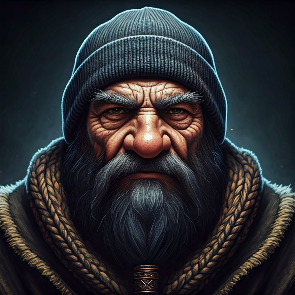 Dwarf Abjurer - Wisdom-Weaving Dwarf Sage in Earthy Splendor