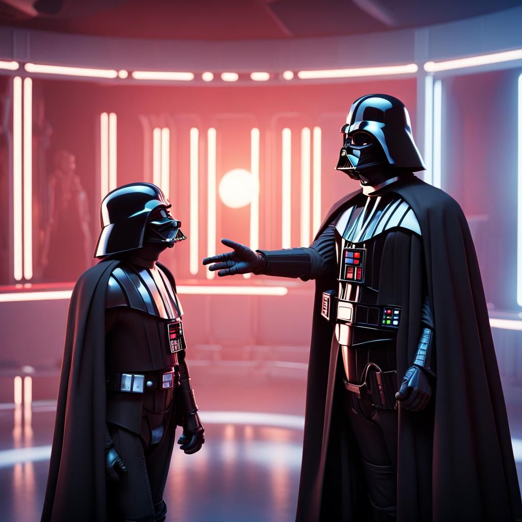 Shane Filan of Westlife is talking to Darth Vader of Star Wars - AI ...