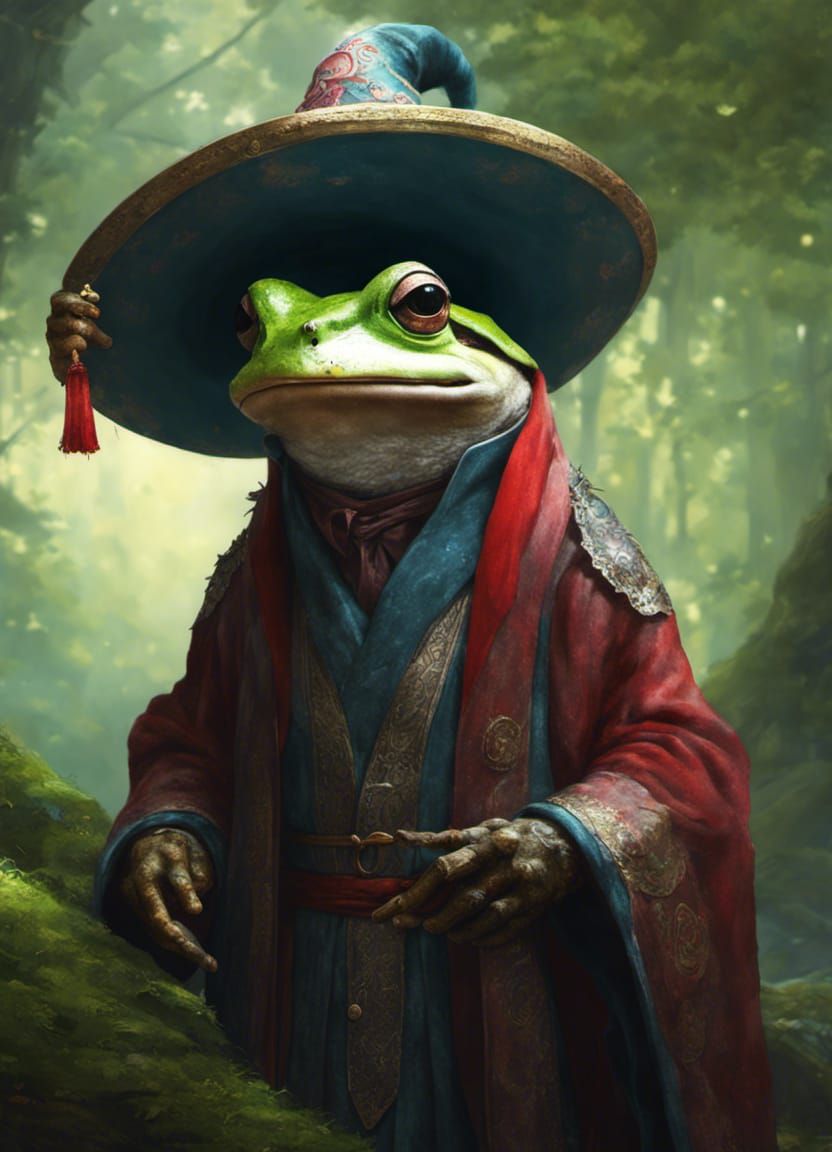 Frog Wizard - AI Generated Artwork - NightCafe Creator