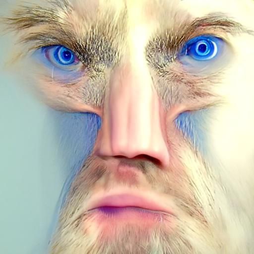 Slowly Becoming Wolfman Face - AI Generated Artwork - NightCafe Creator