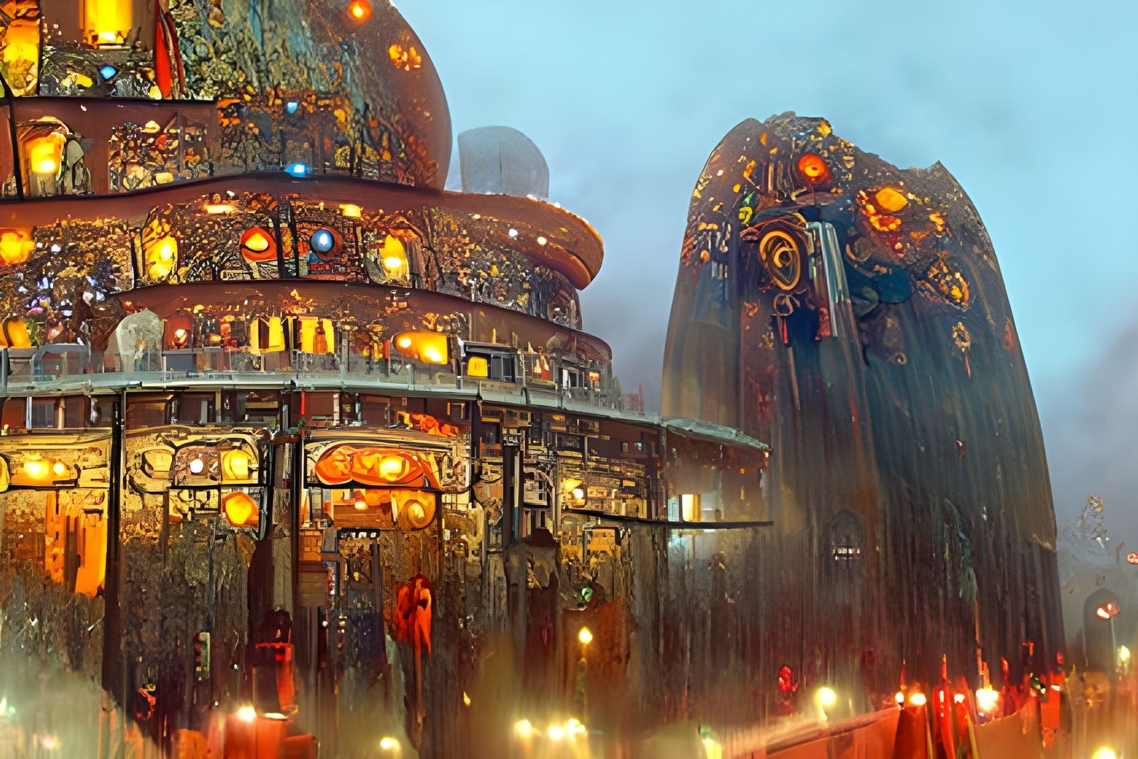 Temple of an alien deity 03 - AI Generated Artwork - NightCafe Creator