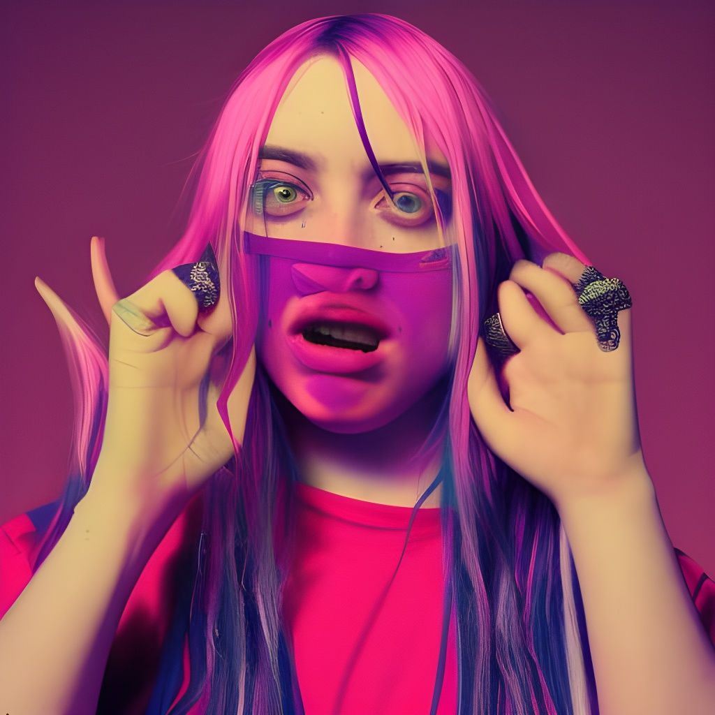 Billie playing around - AI Generated Artwork - NightCafe Creator