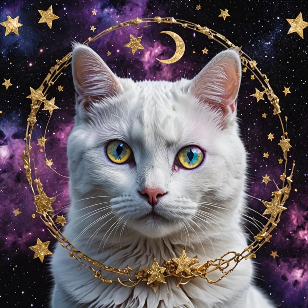 Golden Framed Cat - AI Generated Artwork - NightCafe Creator