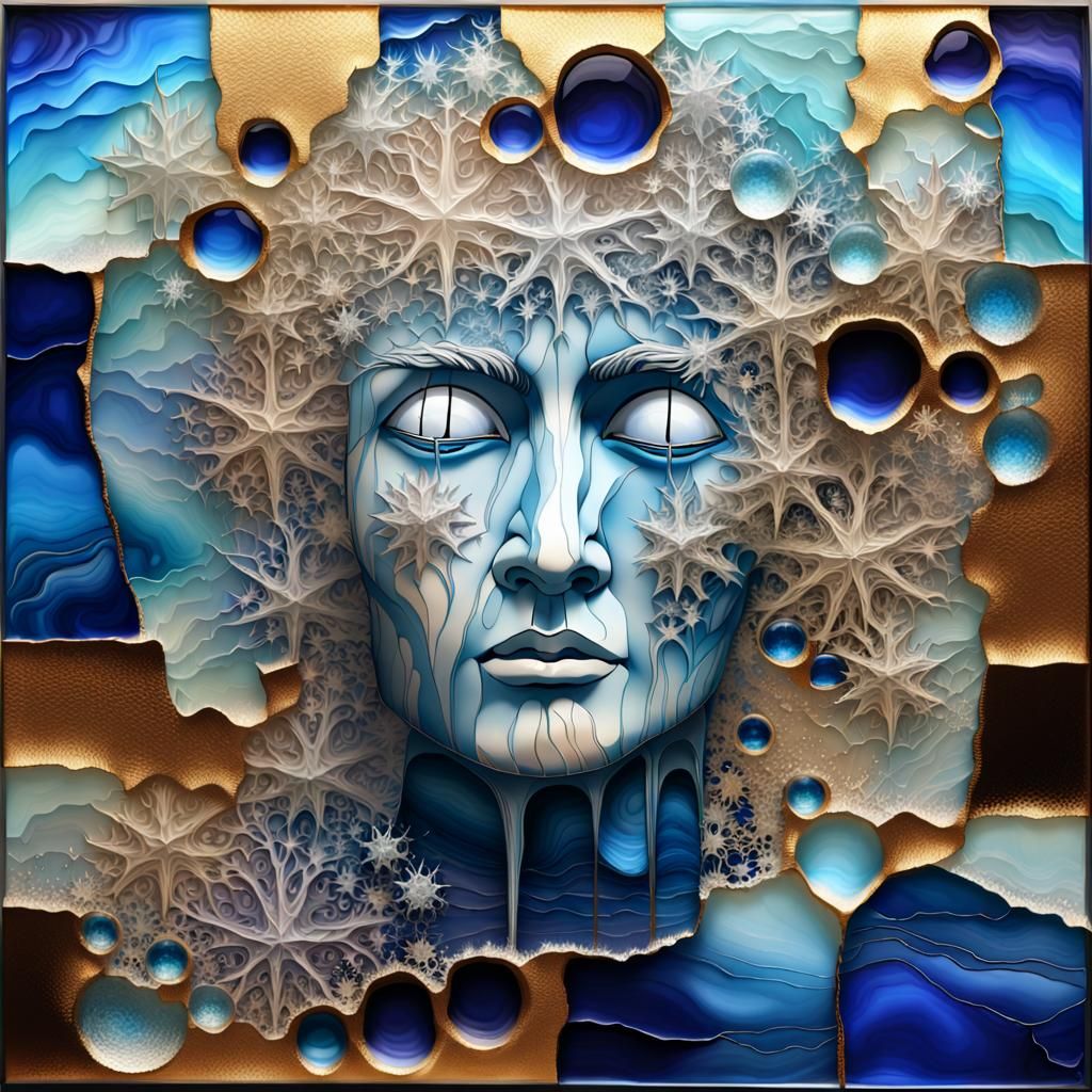 snow ice scenario - AI Generated Artwork - NightCafe Creator