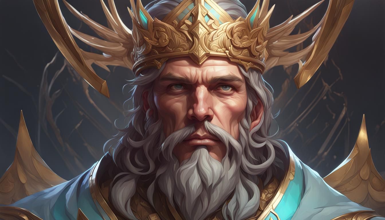 God King Emaldin Neutral God of Balance - AI Generated Artwork ...