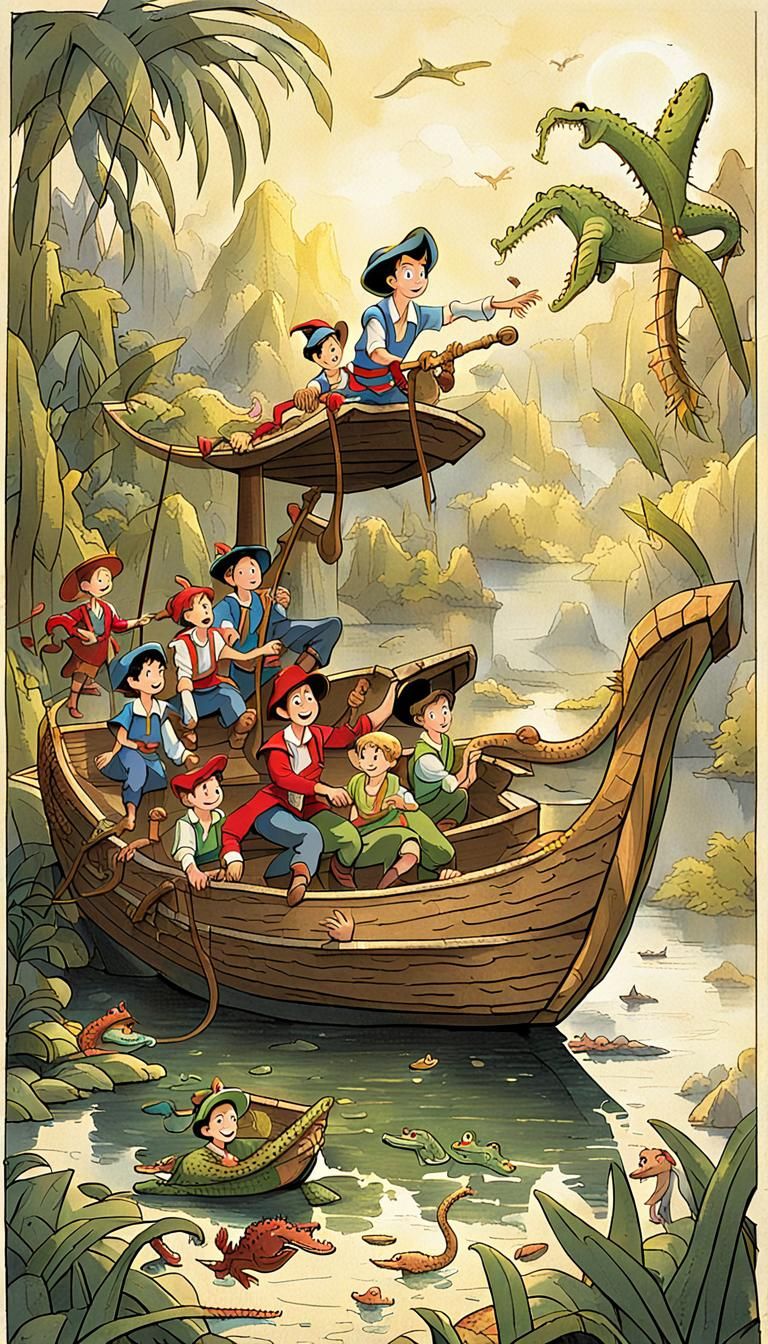 In Peter Pan's imaginary - AI Generated Artwork - NightCafe Creator