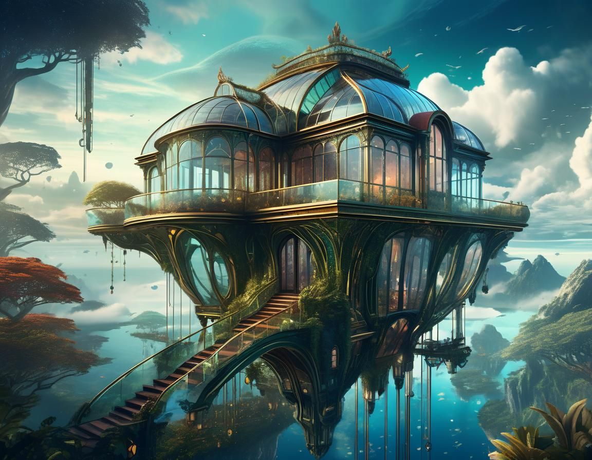 Floating lab - AI Generated Artwork - NightCafe Creator