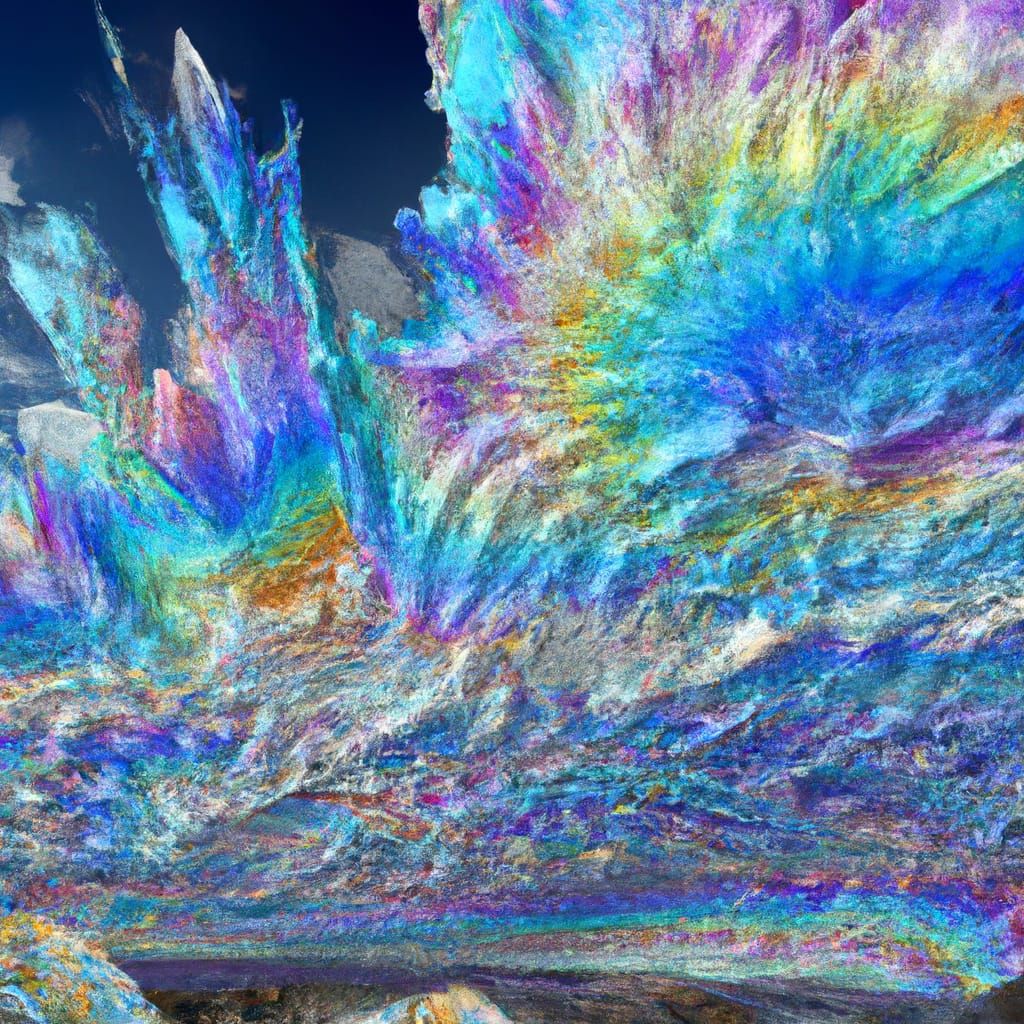 rainbow glacial sunstorm in an infinite icy rainbow dimension with a ...