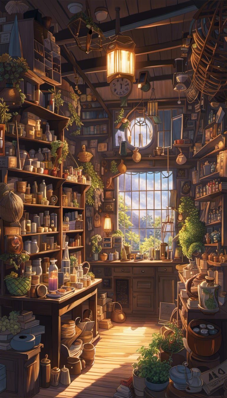 Trinket shop - AI Generated Artwork - NightCafe Creator