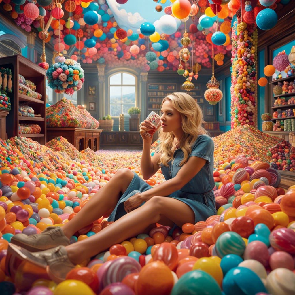 Immersive Candy Shop Experience - AI Generated Artwork - NightCafe Creator