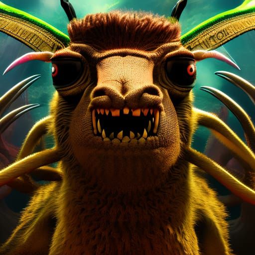 Demon Llama - AI Generated Artwork - NightCafe Creator