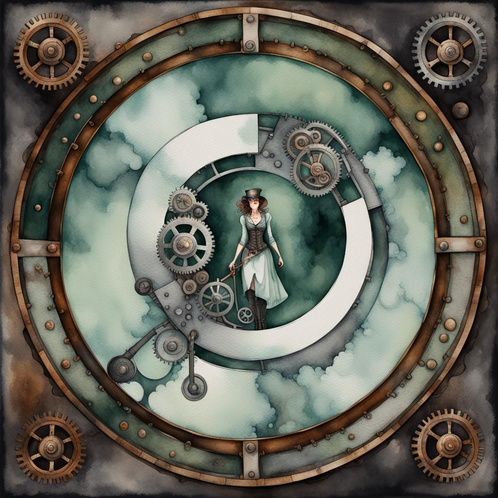 Machinations in green - AI Generated Artwork - NightCafe Creator