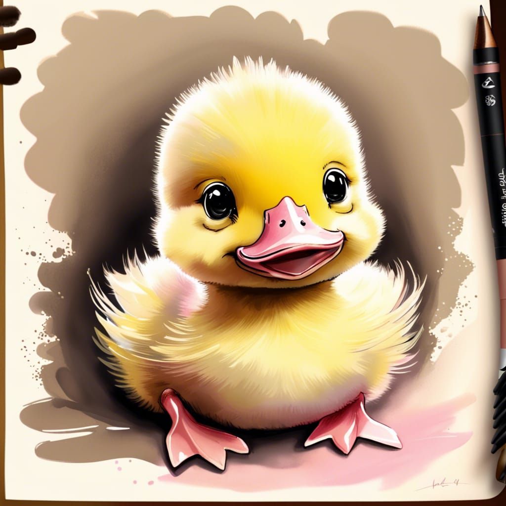 adorable Duckling - AI Generated Artwork - NightCafe Creator