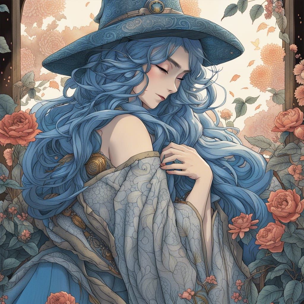 Sleeping Witch ♡ - AI Generated Artwork - NightCafe Creator