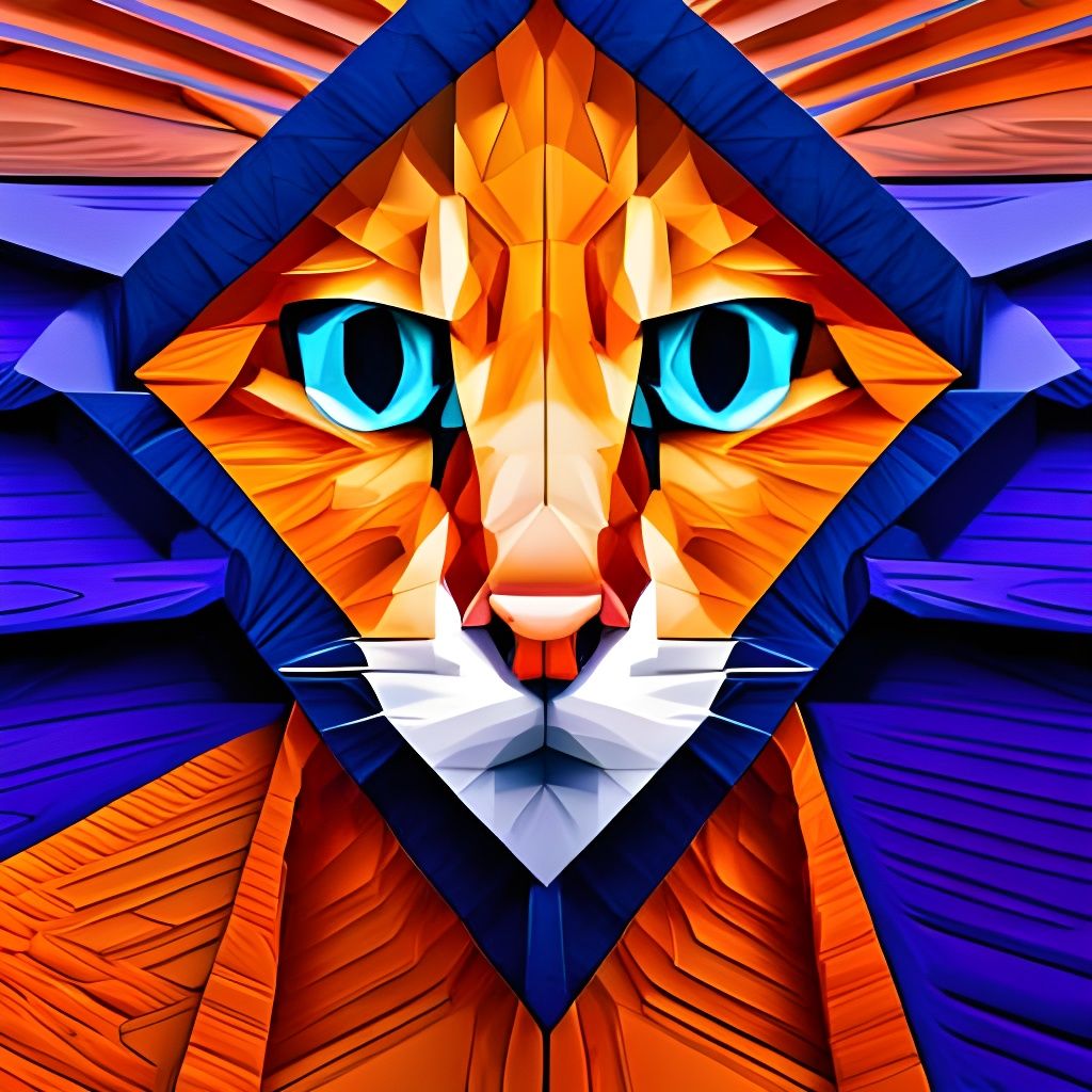 Tigger GeoCat - AI Generated Artwork - NightCafe Creator