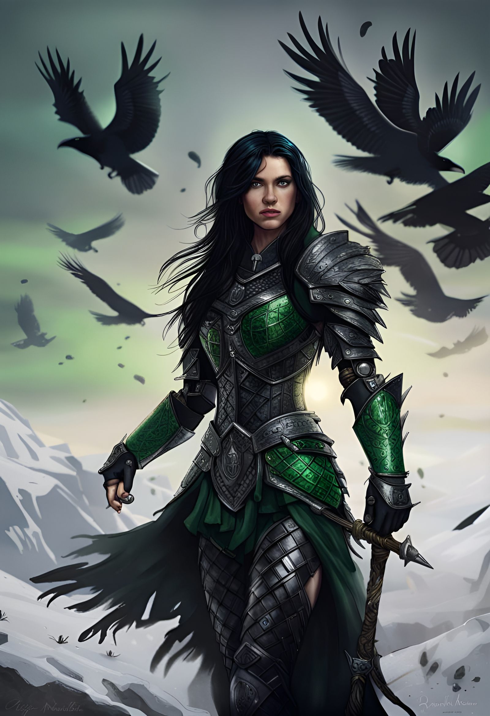 Raven Warrior. - AI Generated Artwork - NightCafe Creator