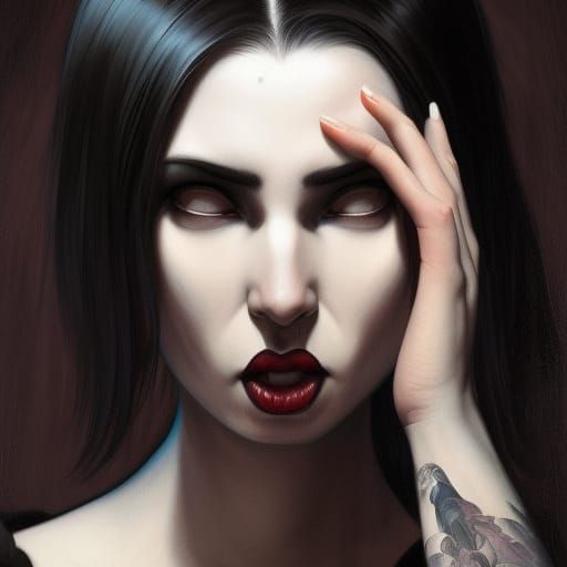 Lady Macabre - AI Generated Artwork - NightCafe Creator