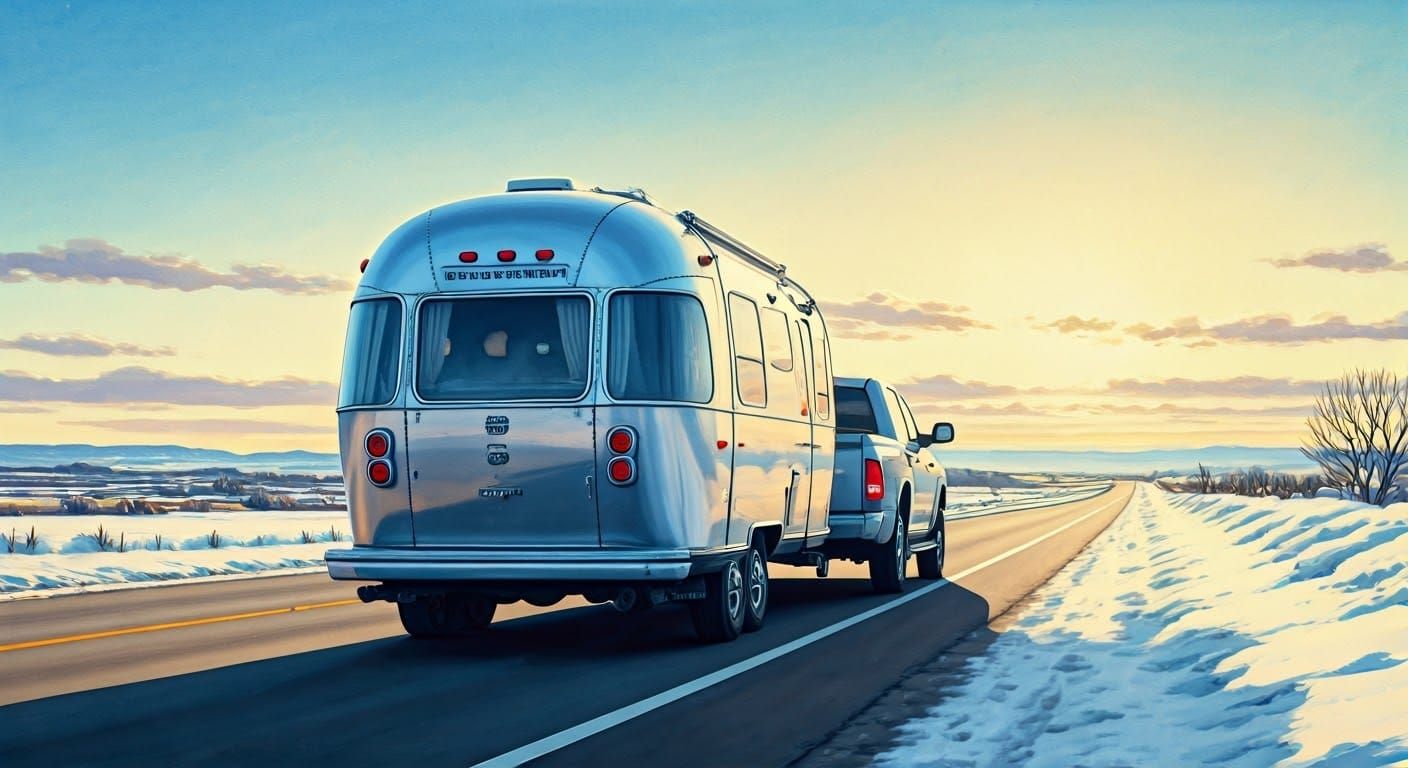 Snowbirds On Migration ³ - Vintage-Style Watercolor of Snowb...