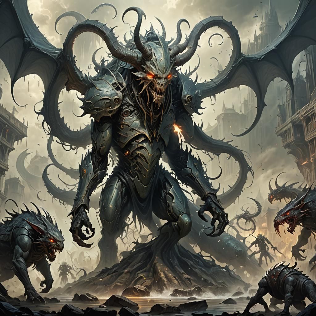 Hell Breaks Loose - AI Generated Artwork - NightCafe Creator