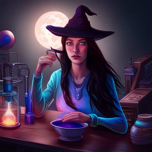 Mixing potions 🧪 - AI Generated Artwork - NightCafe Creator