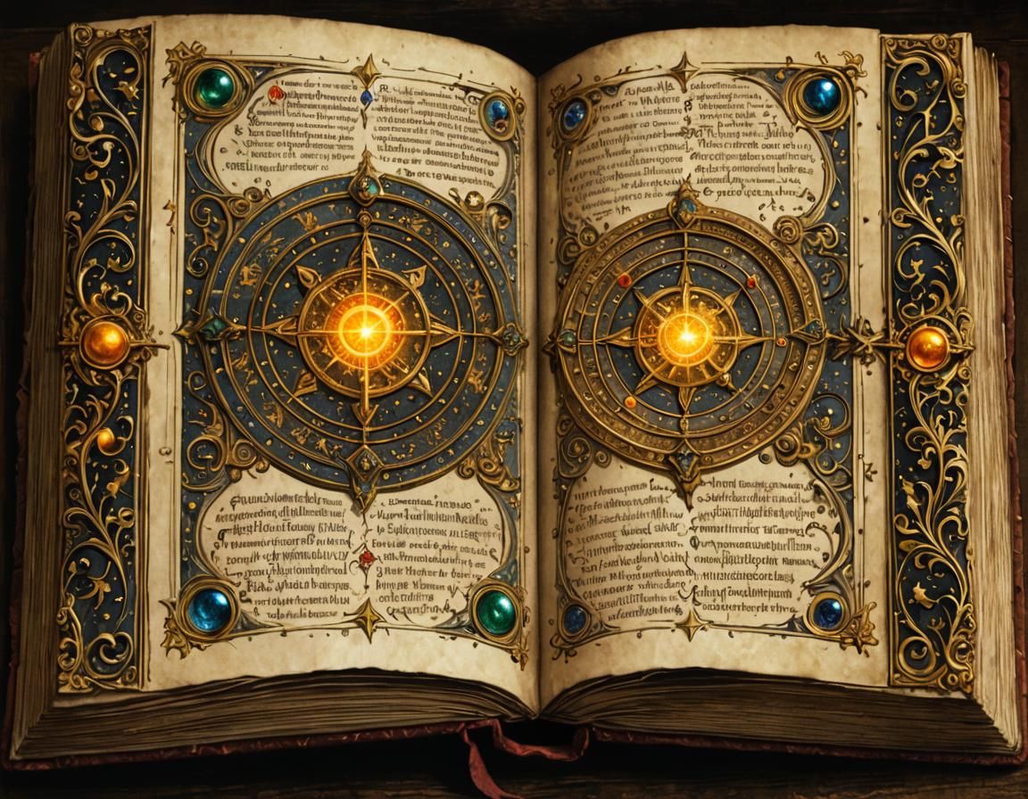 Alchemy book - AI Generated Artwork - NightCafe Creator