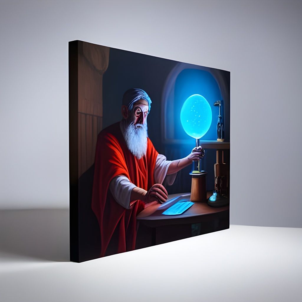 magician merlin creates big floating orbs of light florescent with his ...