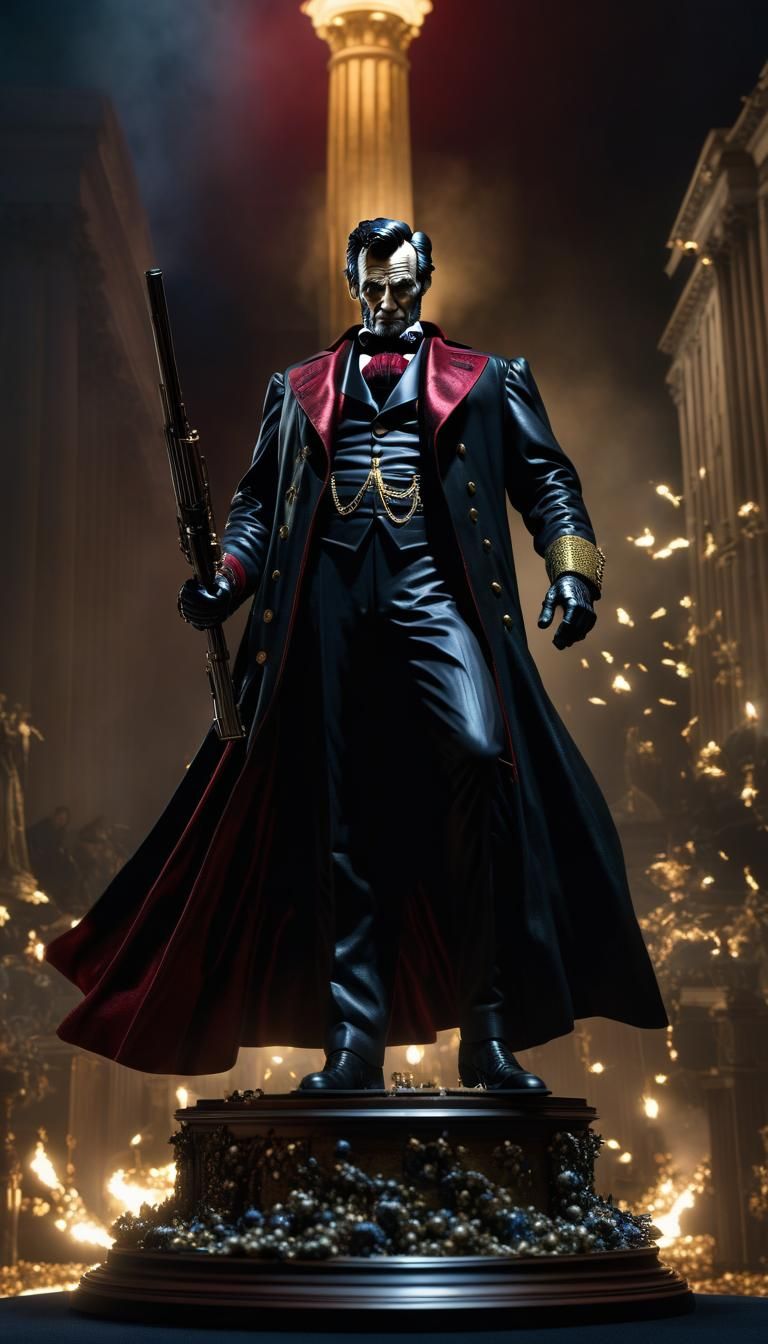American President (Abraham Lincoln) as Spawn - AI Generated Artwork ...