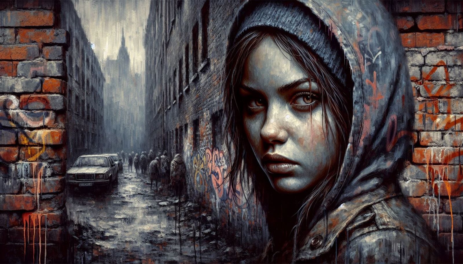 On the street - AI Generated Artwork - NightCafe Creator