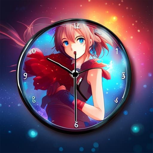 Anime dream girl Clock 20 - AI Generated Artwork - NightCafe Creator