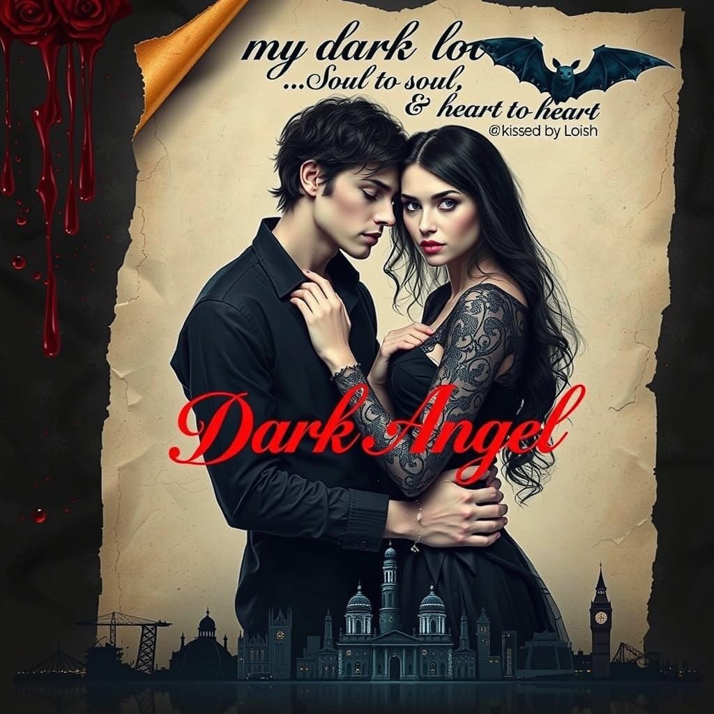 A stunning and beautiful pale-skinned vampire male and female couple ...