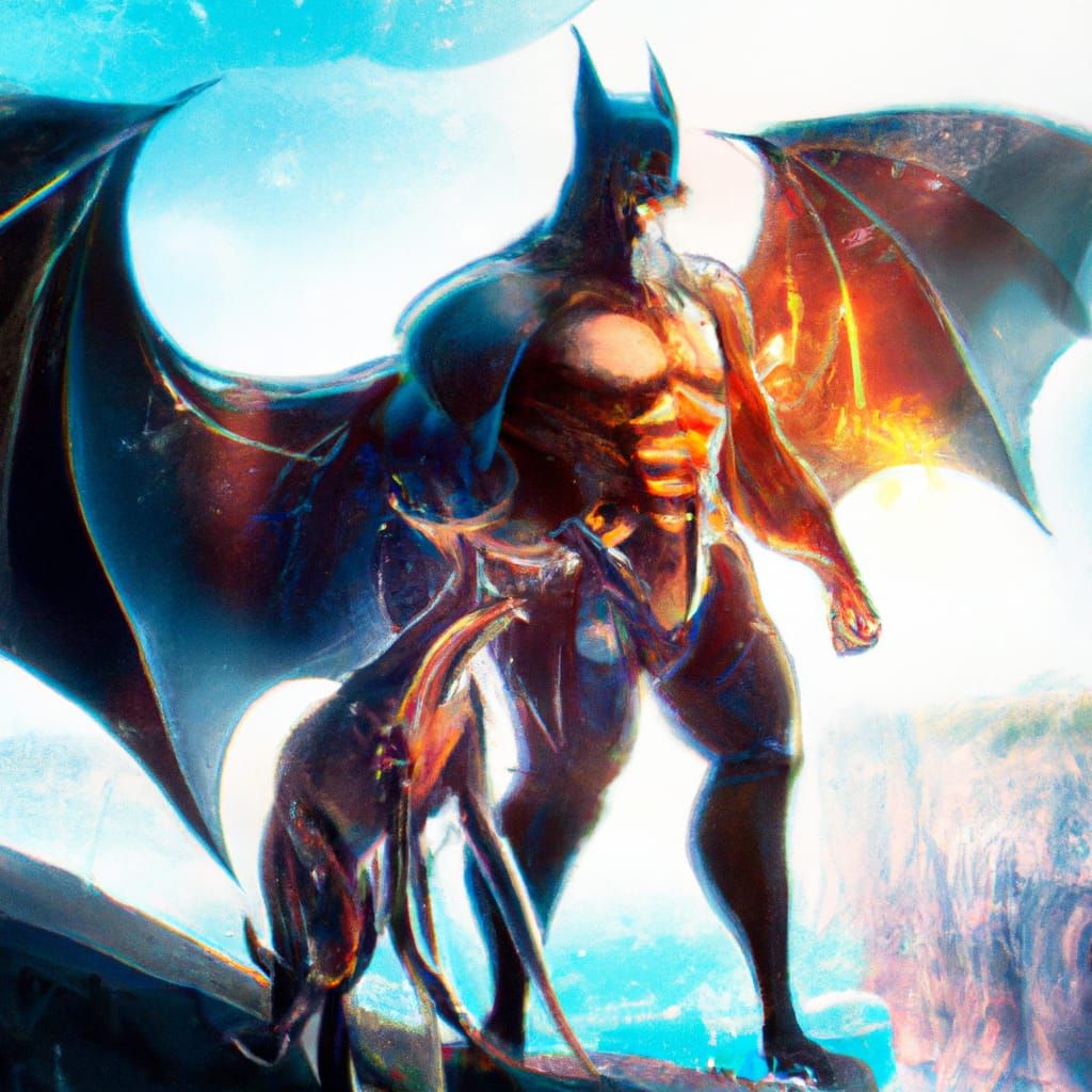 legendary batman and panther dragon - AI Generated Artwork - NightCafe ...