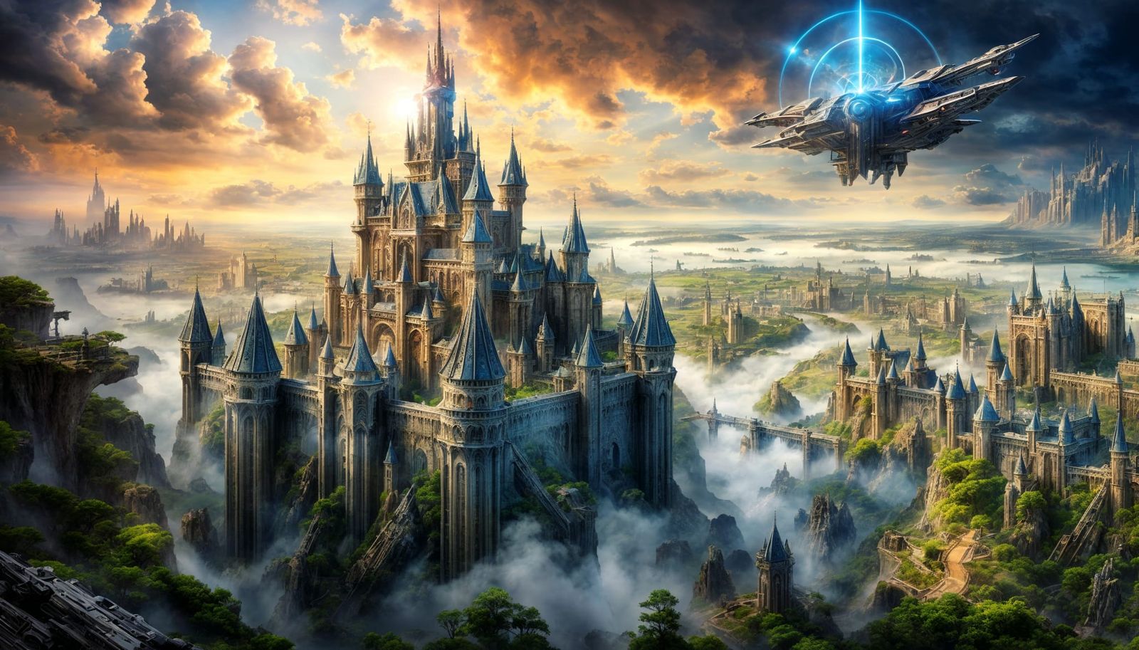 Sci-fi medieval fantasy - AI Generated Artwork - NightCafe Creator