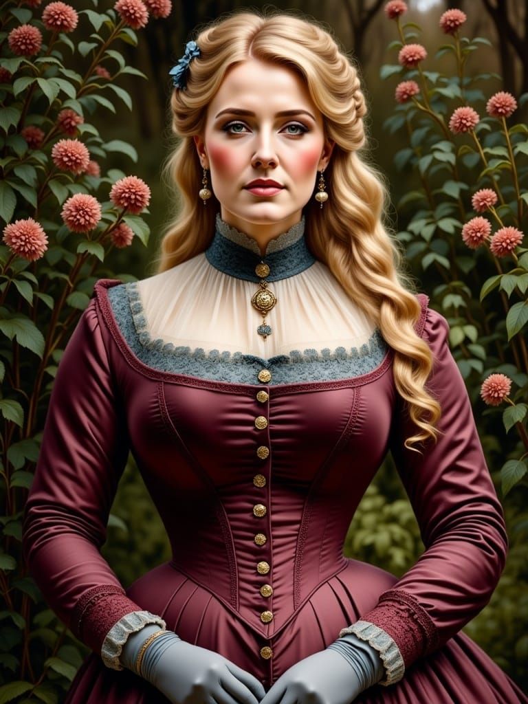 Victorian Lady - Ethereal Victorian Beauty in Jewel Tones