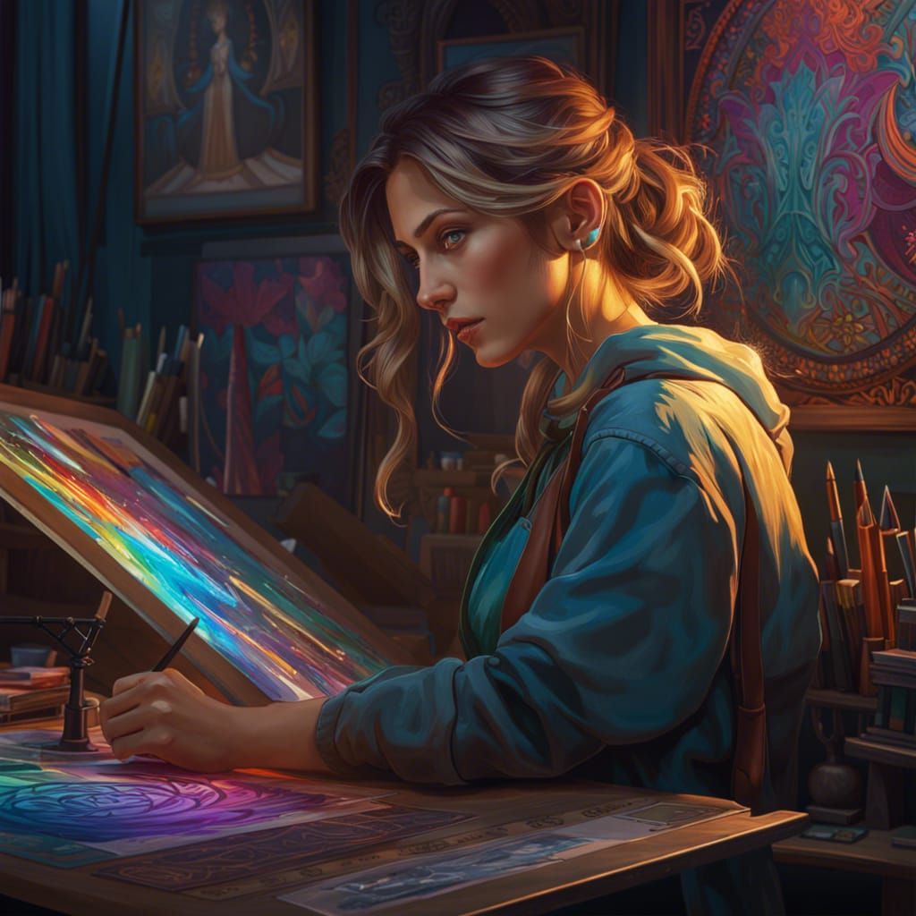 Intense Focus - AI Generated Artwork - NightCafe Creator