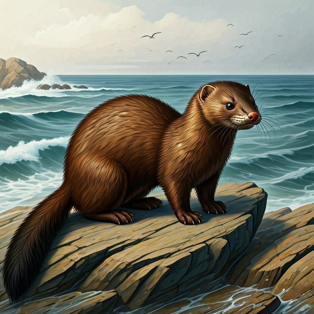 The extinct Sea Mink (Neogale macrodon)