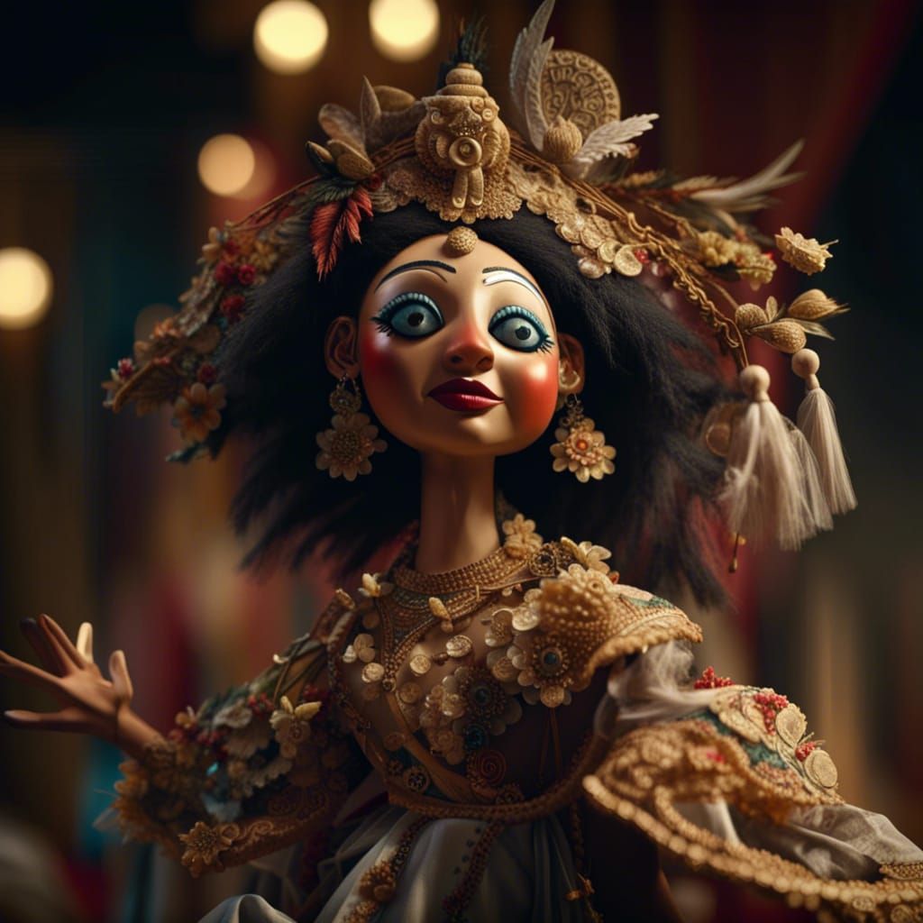 beautiful puppet dancing, masterpiece, ultra detailed, 8k resolution ...