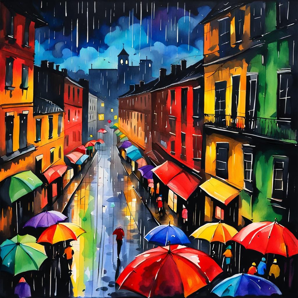 Umbrellas Sdxl1 - AI Generated Artwork - NightCafe Creator