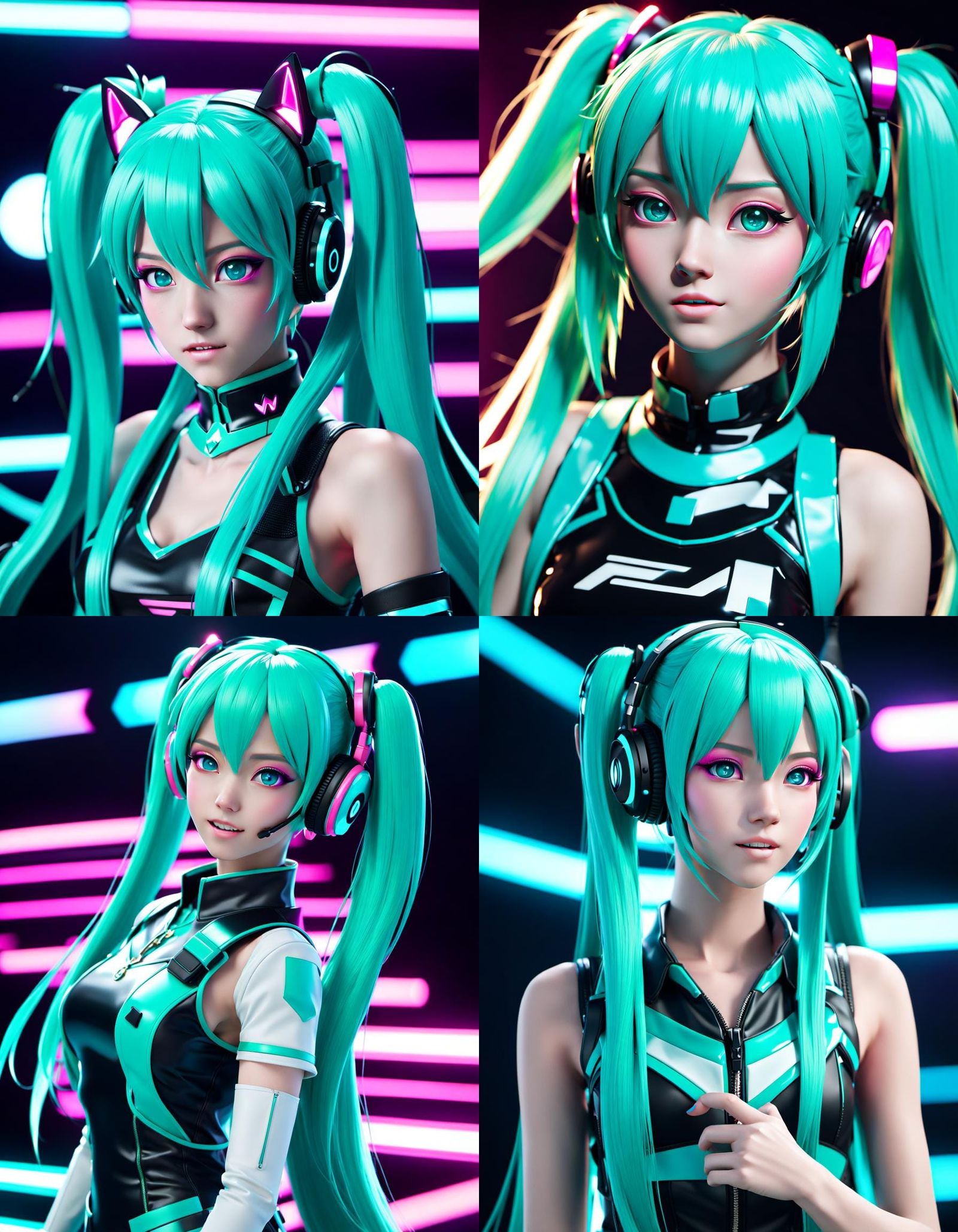 miku hatsune vocaloid - AI Generated Artwork - NightCafe Creator