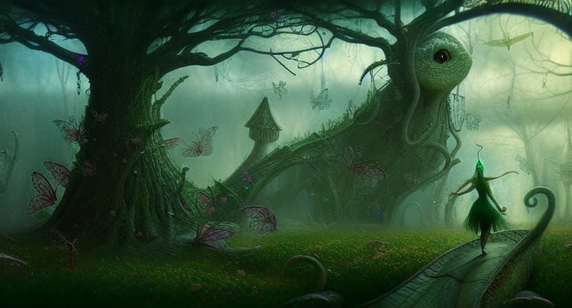 Whimsical Psychiatric Distorted Psychologically Dissociated Fairy ...