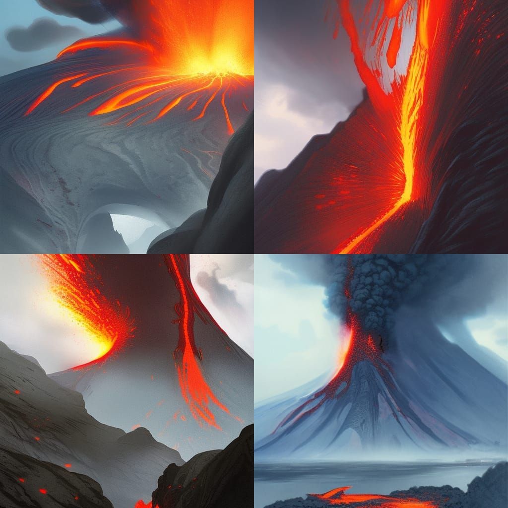 volcano - AI Generated Artwork - NightCafe Creator