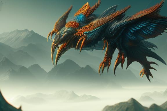Flying Devourer - AI Generated Artwork - NightCafe Creator