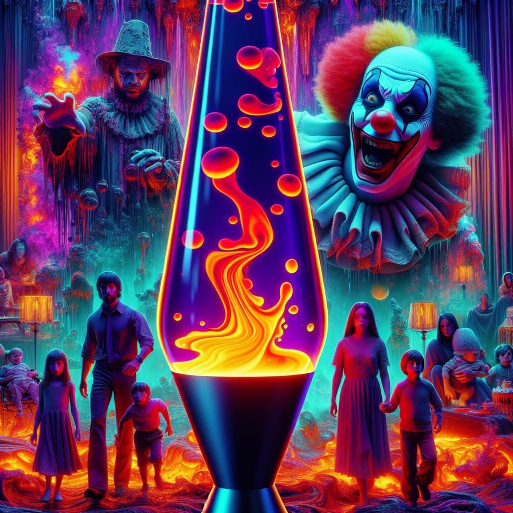 Creepy Time Lava Lamp - AI Generated Artwork - NightCafe Creator