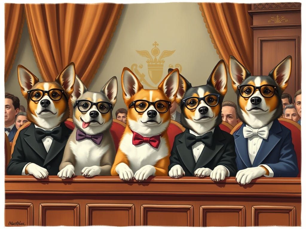 Dogs on Jury Duty - Canine Jurists in Elegant Westminster Se...