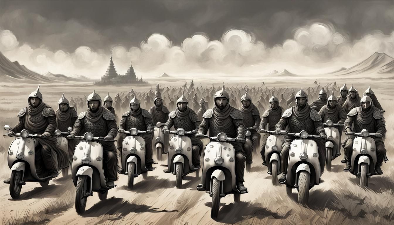 Mongol Horde - AI Generated Artwork - NightCafe Creator