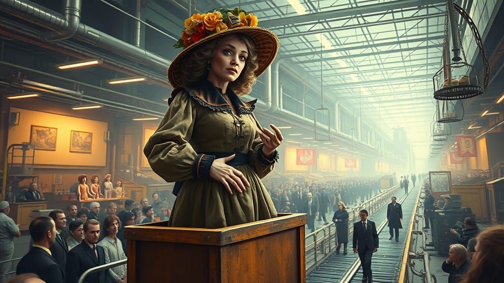 Deeply Surreal Scene of Lifeless Packaging Parade - AI Art