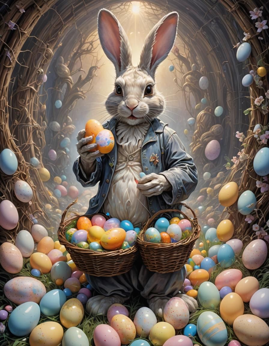easter bunny - AI Generated Artwork - NightCafe Creator