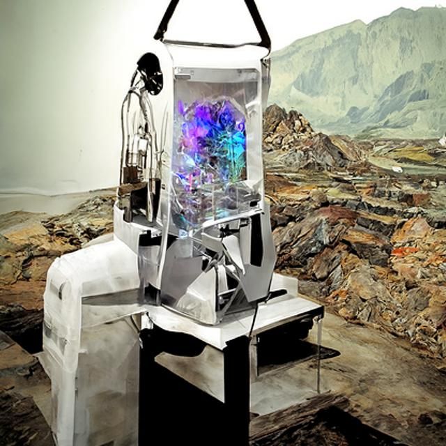 A machine to transfer your consciousness into a mineral Science fiction ...