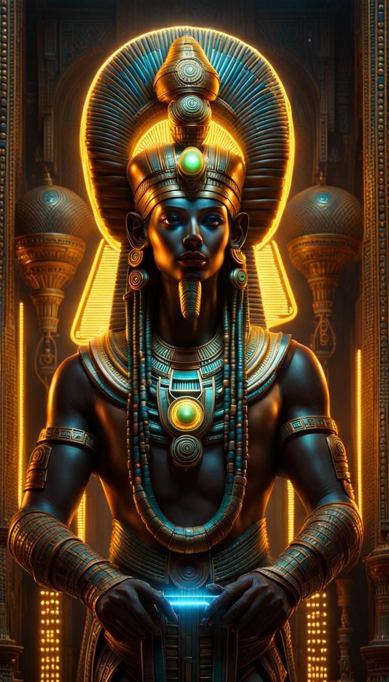 Min – God of Fertility & Harvest - AI Generated Artwork - NightCafe Creator