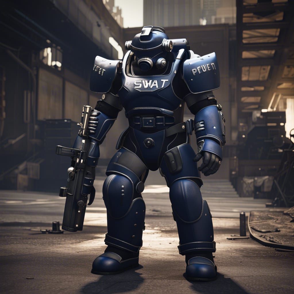 SWAT fallout power armor, police power armor, police, SWAT, SWAT armor ...